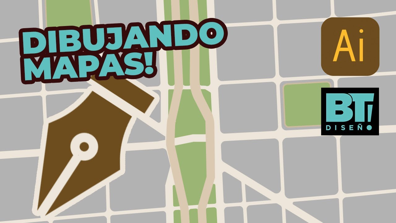 Diseño de mapas en Illustrator: Guía completa ️【2026】